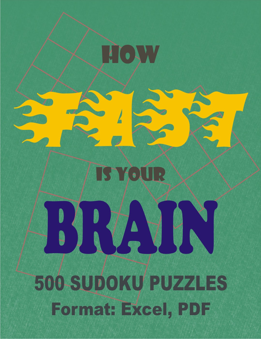 How Fast is Your Brain 1000 Sudoku Puzzles and Answers Format: Excel ...