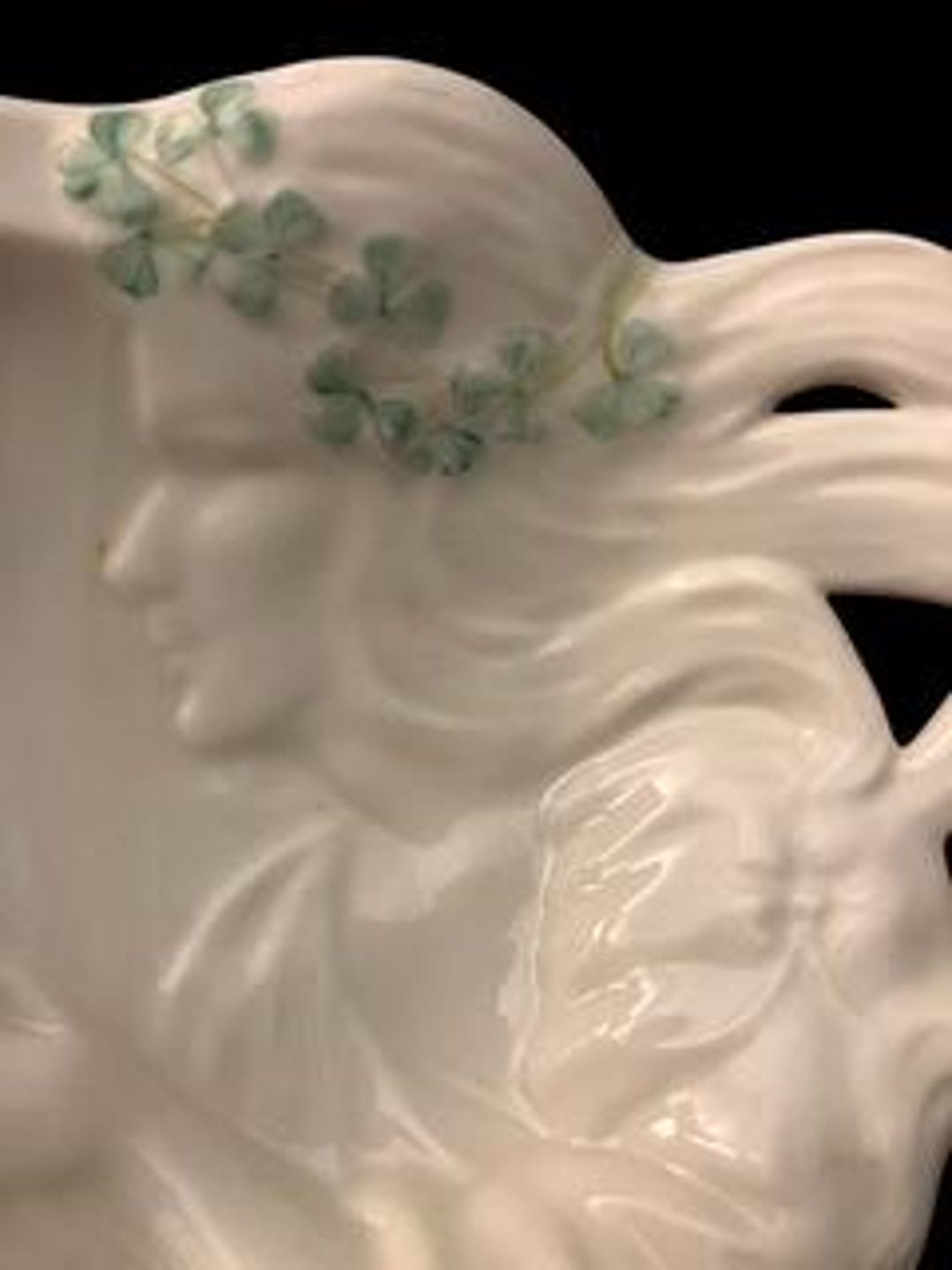 Beleek China Shamrock and Harp Butter Tray - Etsy