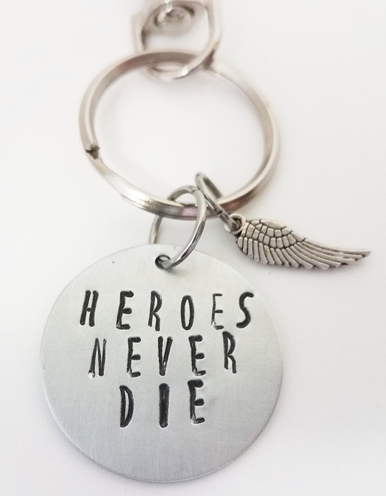 Heroes Never Die Keychain Overwatch Keyring Mercy Videogame - Etsy