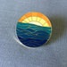 Across the Sea Sunrise Sunset Enamel Pin | Etsy