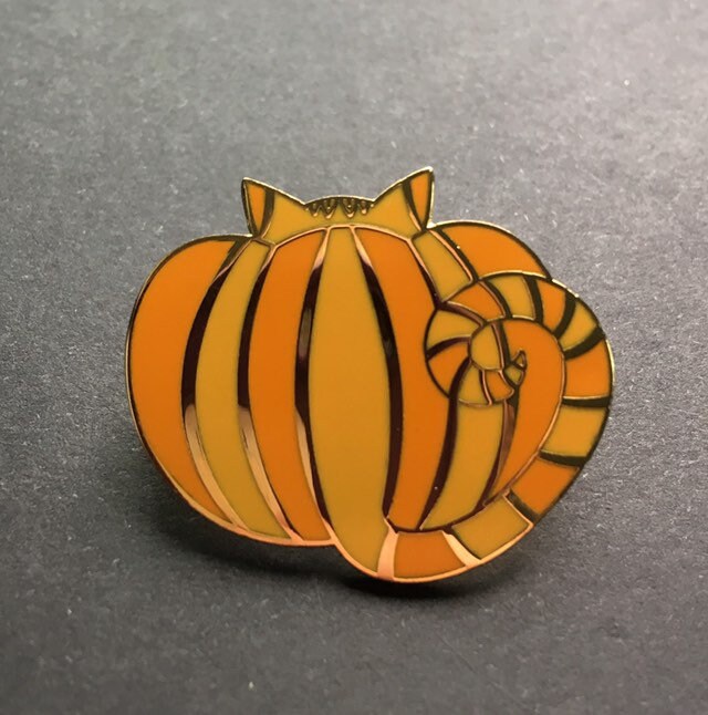 Pumpkin Cat Hard Enamel Pin | Etsy