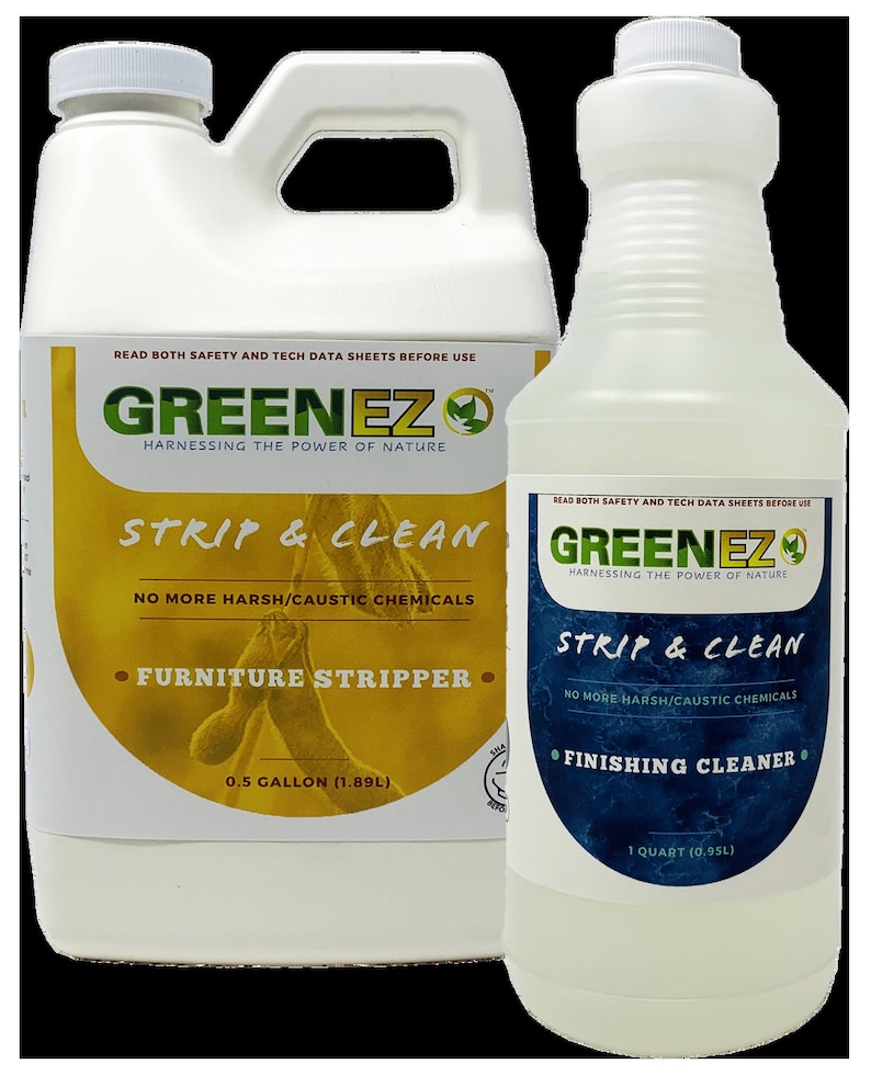 Greenez Furniture Stripper Finishing Cleaner 64oz, Green EZ Cleaner ...
