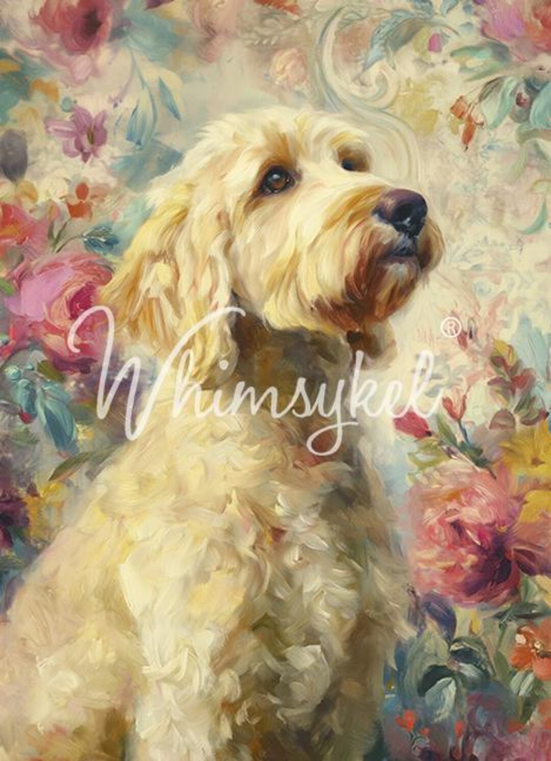 21x29" Large Decoupage Tissue Paper, Golden Doodle Dog Animal Decoupage ...