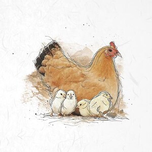 Mini Chickens Rice Paper Set ITD Collection Rooster Farm Decoupage ...