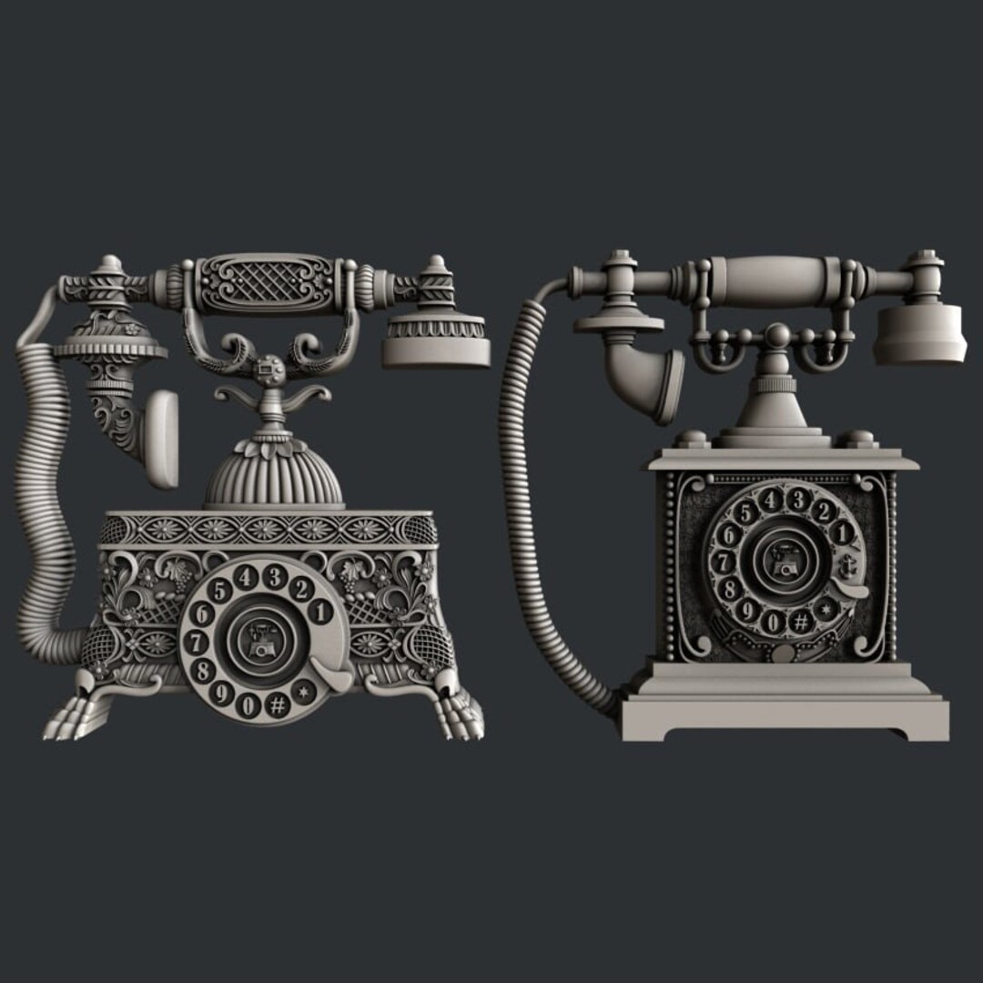Vintage Phones Mold Silicone Mould Zuri Mold 3D Mold - Etsy