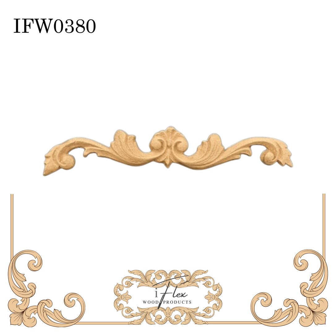 Decorative Pediment Furniture Applique, Craft Embellishment 0380 Heat ...