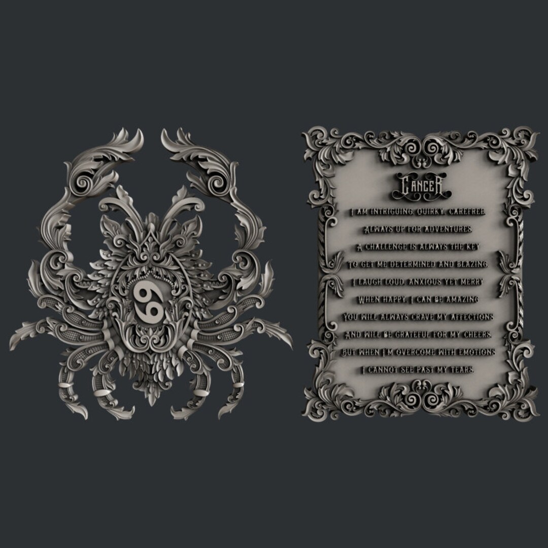 The Cancer Zodiac Sign Mould, Zuri Designs Silicone Mold for DIY ...