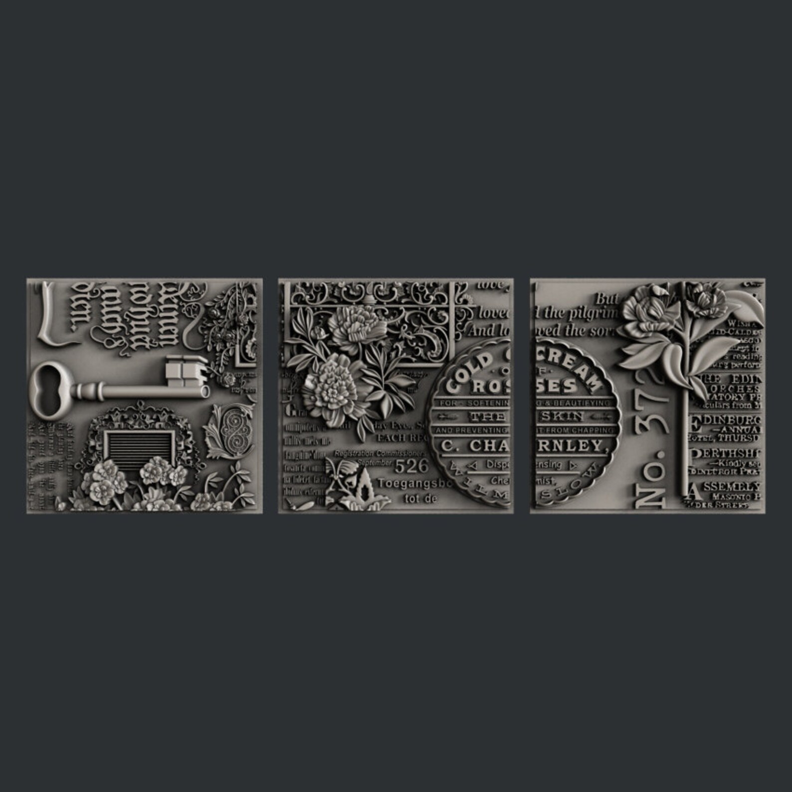 Complete Set and Individual Vintage Vibes Molds Zuri Mold Silicone ...