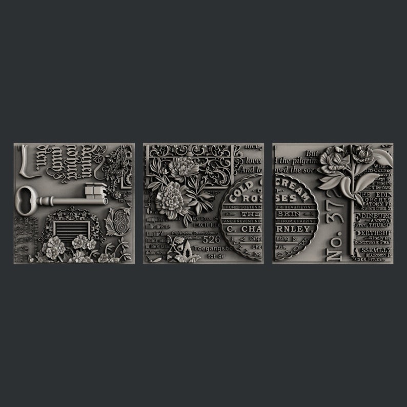 Complete Set and Individual Vintage Vibes Molds Zuri Mold Silicone ...