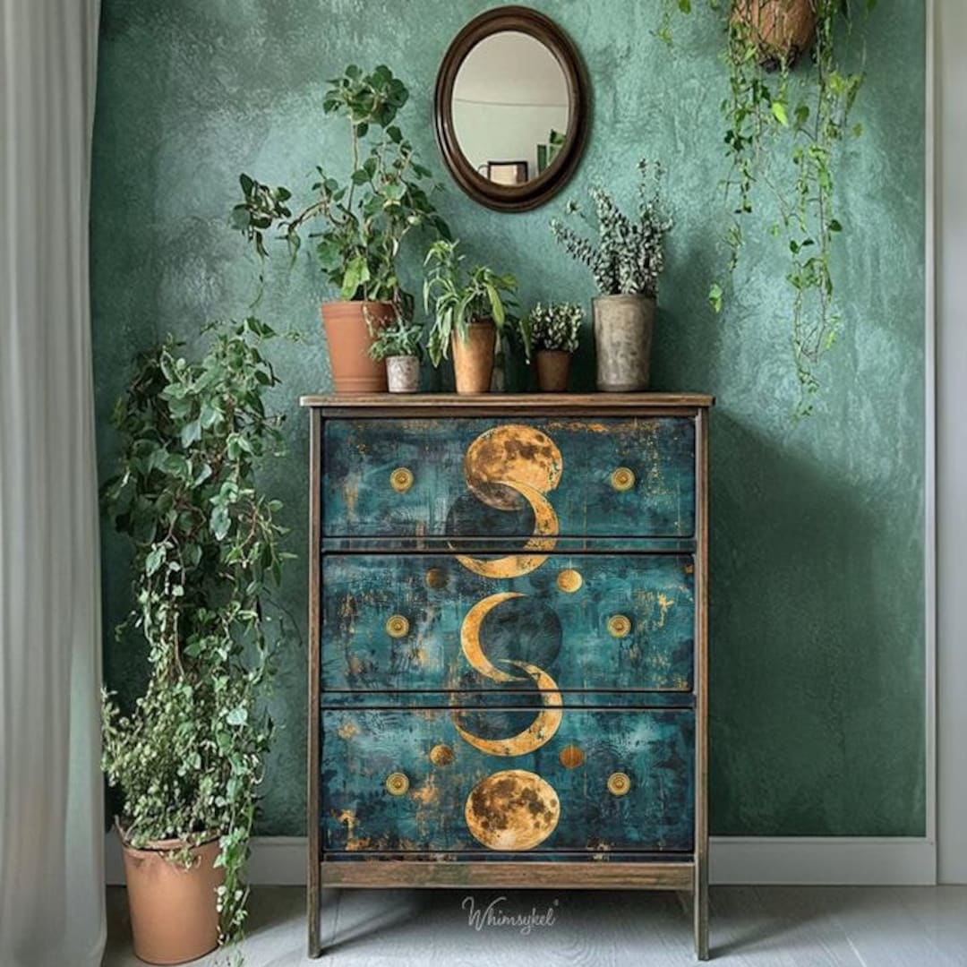 21x29" Large Decoupage Tissue Paper, Moonlit Harmony Decoupage Paper ...