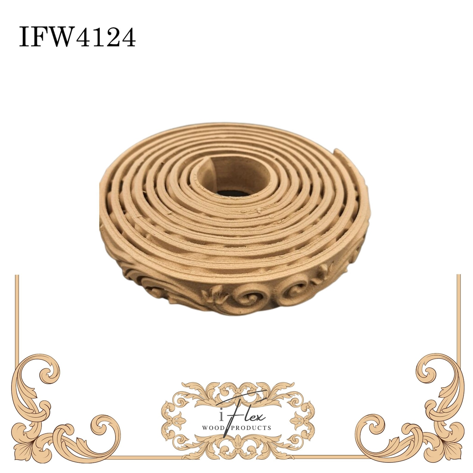 Scroll Trim Heat Bendable Wood Trim, Ornate Trim, Iflex Wood Products ...