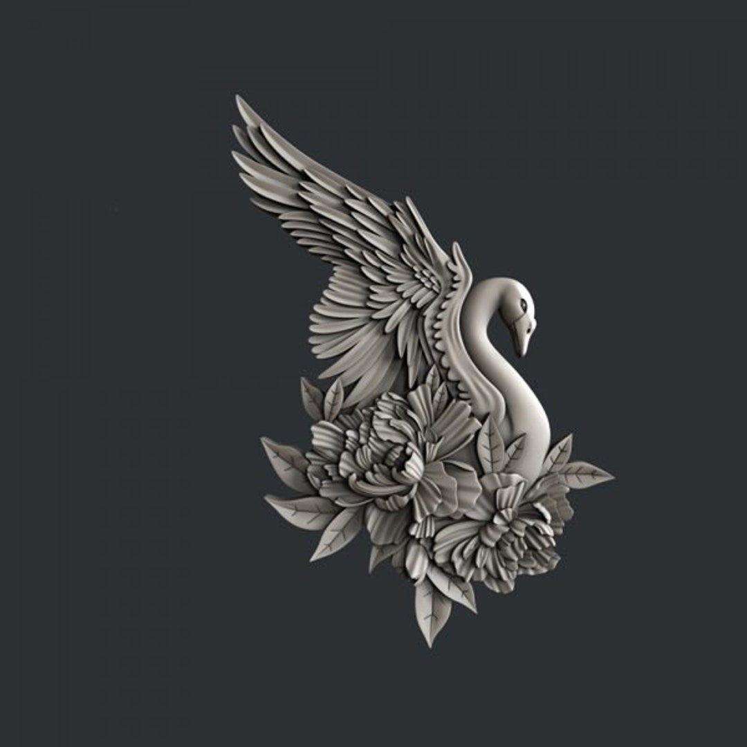 Swan Dreams Mold Silicone Mould Zuri Mold 3D Mold Clay Mould, Scrapbook ...