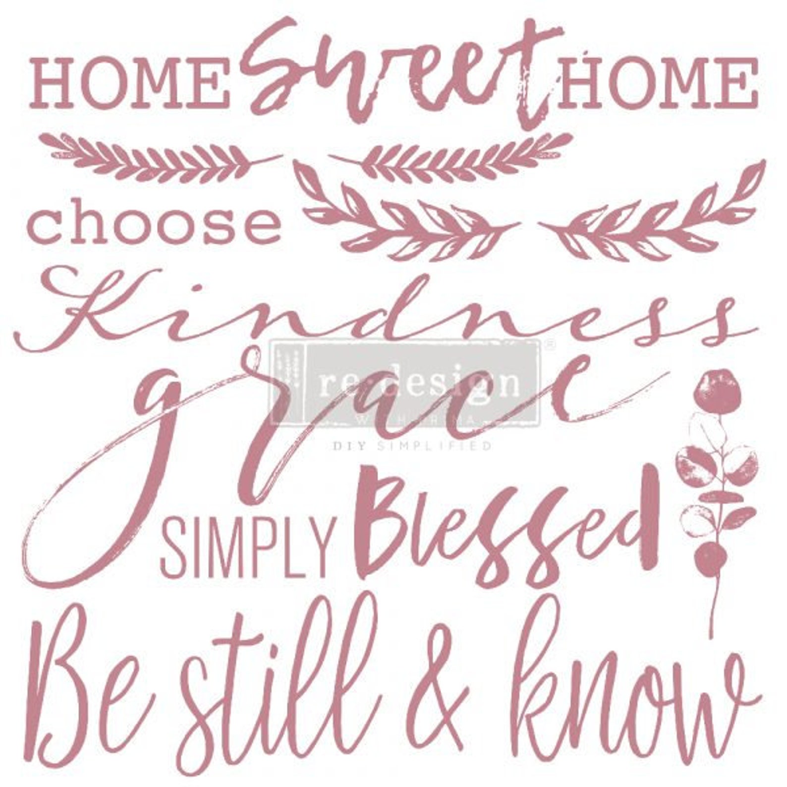Redesign With Prima Decor Clear-cling Stamps Prima Stamp - Etsy