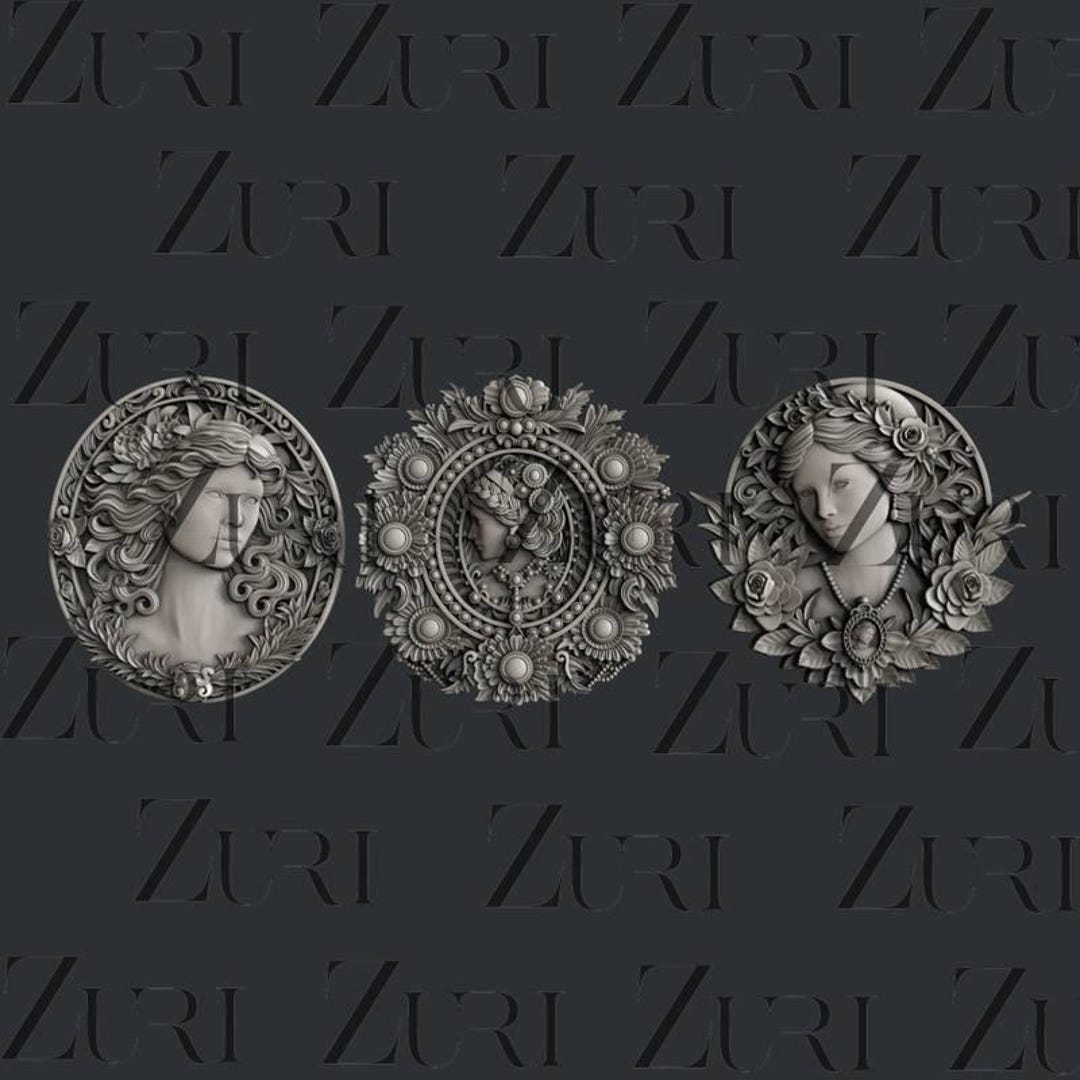 Cameo Charms Silicone Mould Zuri Designs 3D Resin Mold, Scrapbook, Junk ...