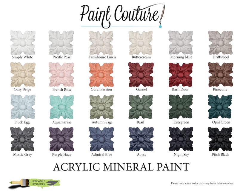 NEW COLORS! Paint Couture Acrylic Paint, Furniture Paint, DIY Craft ...