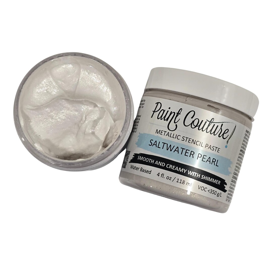 Saltwater Pearl Paint Couture Stencil Paste, Furniture Paint, DIY Craft ...