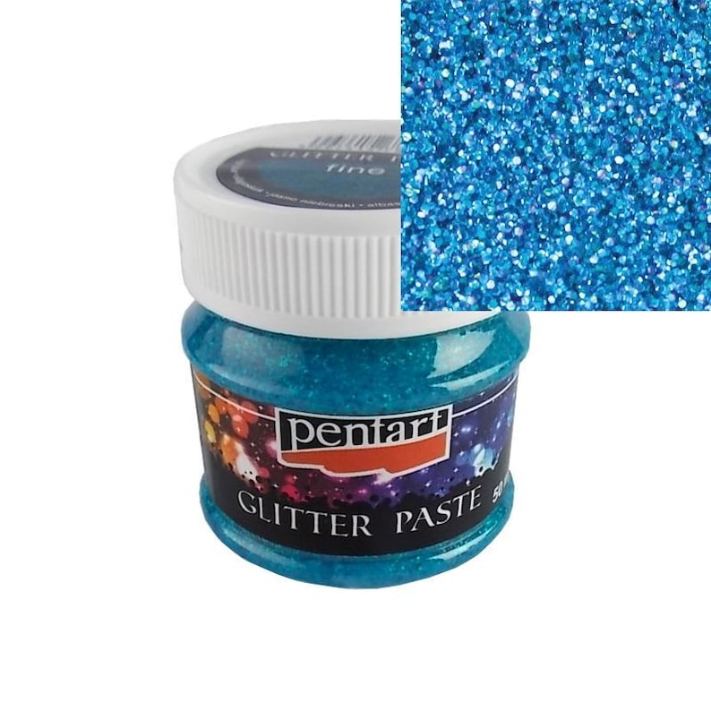 Pentart Glitter Paste for 3d Patterns, Stencils, Scrapbooking ...