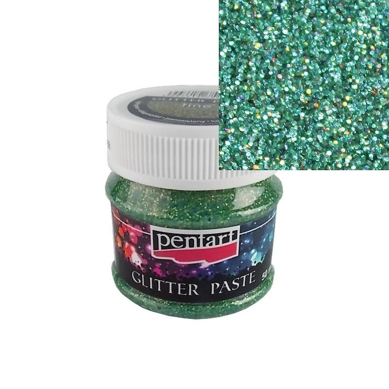 Pentart Glitter Paste for 3d Patterns, Stencils, Scrapbooking ...