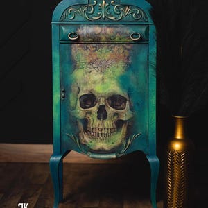 21x29" Large Decoupage Tissue Paper, Skull Queen Decoupage Paper From ...