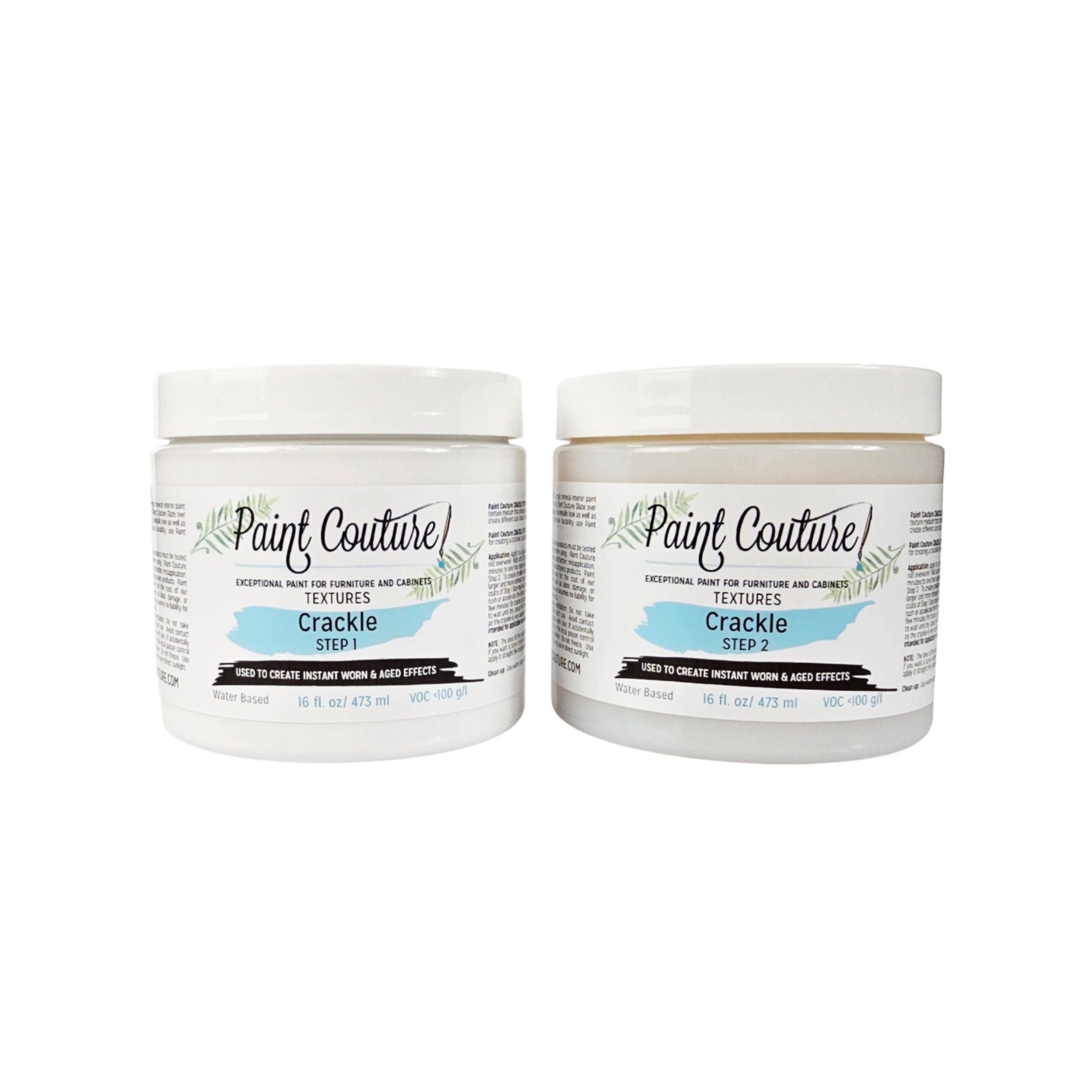 Paint Couture Two Step Crackle Kit, Furniture Crackle, Craft Supplies ...