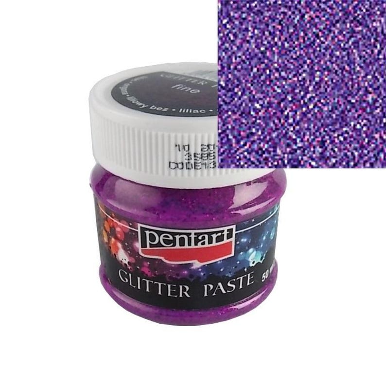 Pentart Glitter Paste for 3d Patterns, Stencils, Scrapbooking ...