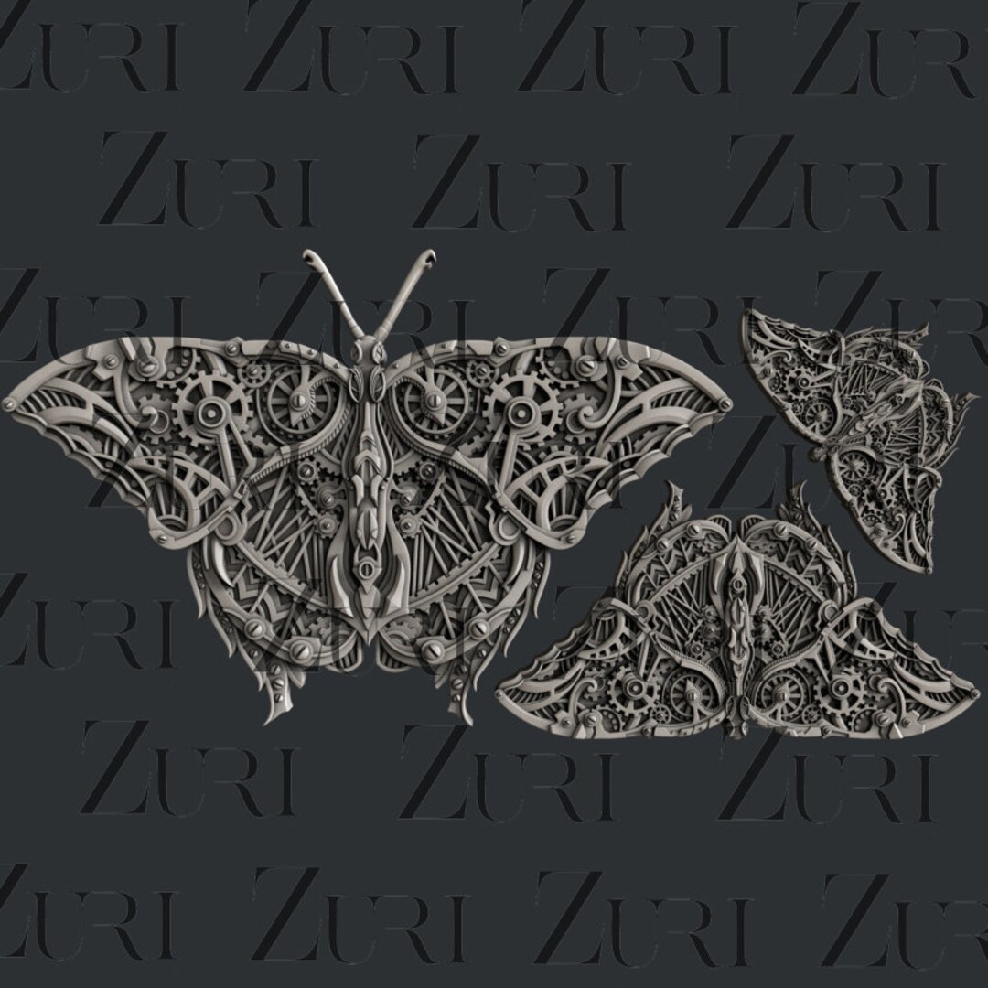 Steampunk Butterfly Mold Zuri Designs, Insect Silicone Mould, Clay Mold ...