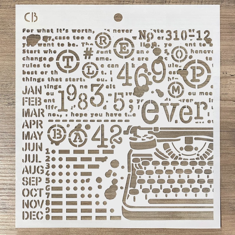 Typewriter Numbers - Etsy