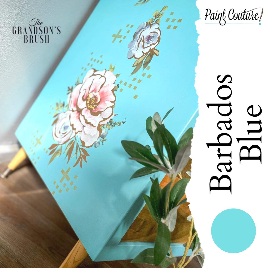 Barbados Blue Paint Couture Paint - Super Quick Shipping! Self Leveling ...