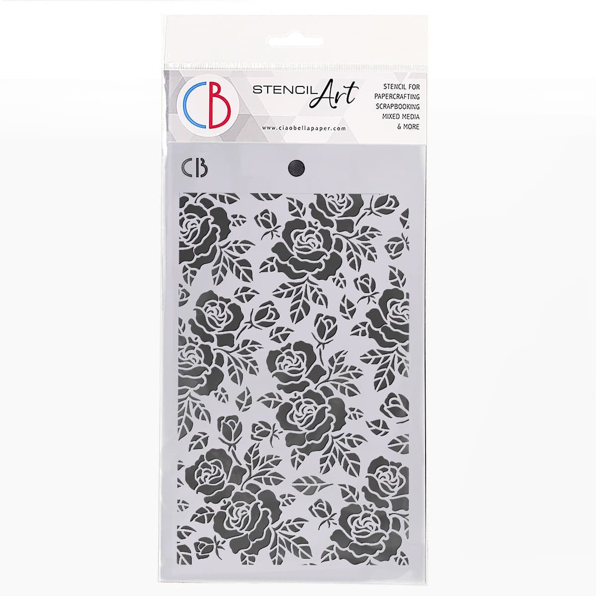 5x8 Rosebush Scroll Texture Stencil by Ciao Bella - Etsy