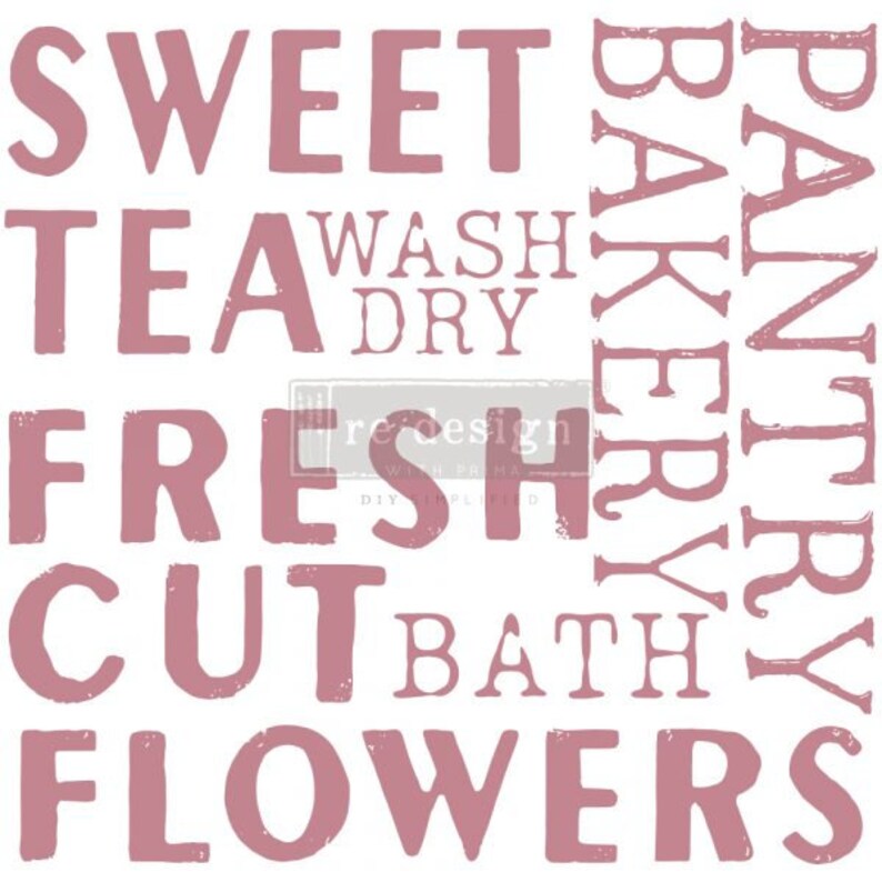 Redesign With Prima Decor Clear-cling Stamps Prima Stamp - Etsy