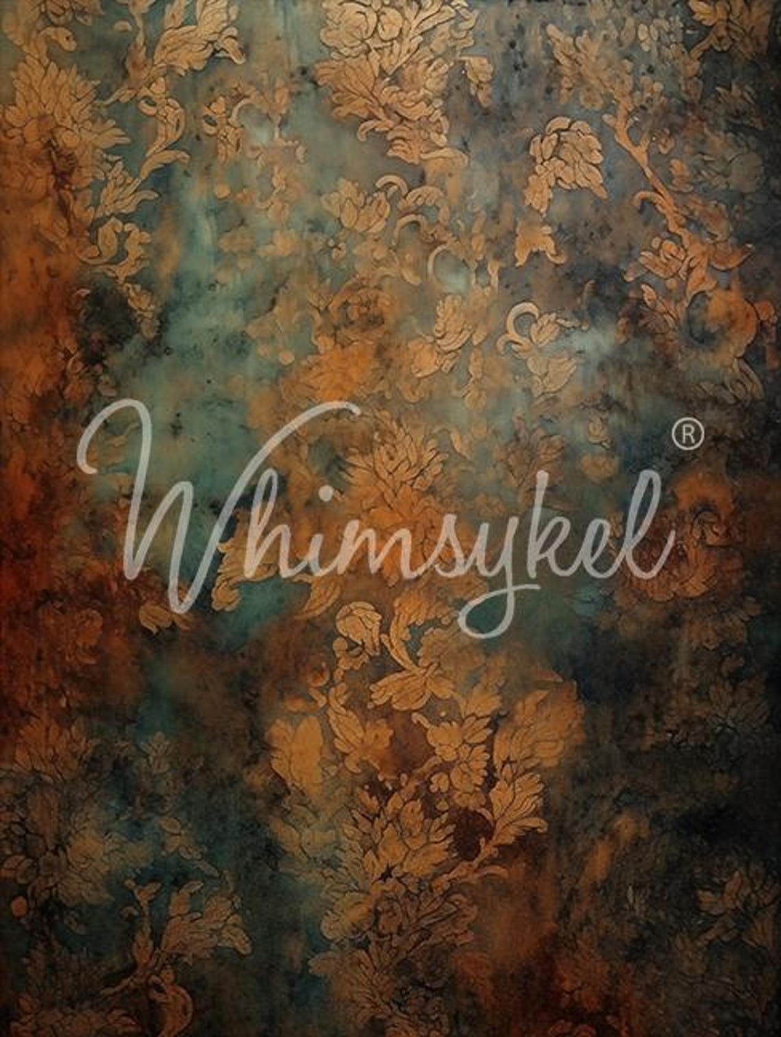 21x29" Large Decoupage Tissue Paper, Baroque Patina Decoupage Paper ...