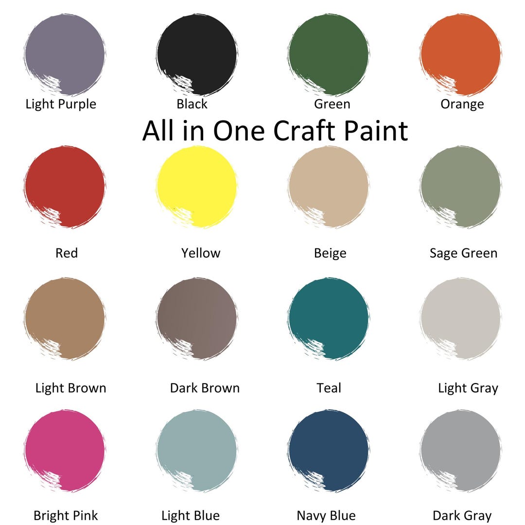 All in One Craft Paint Self Leveling Water Based Paint Acrylic Paint ...