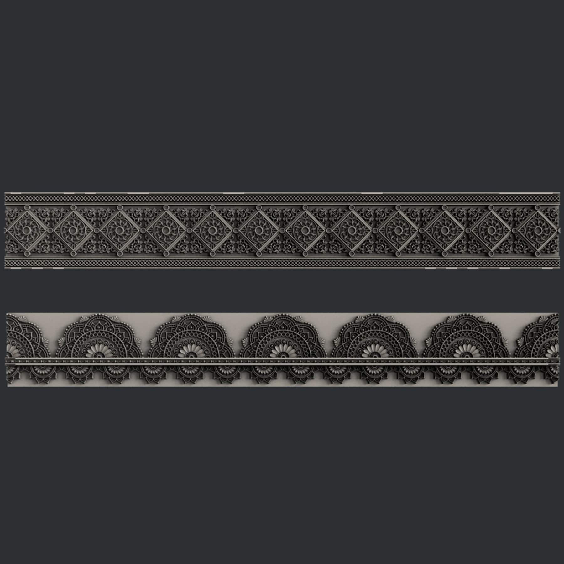 Seamless Borders 1 2 3 and 4 Individual Mold Zuri Mold - Etsy