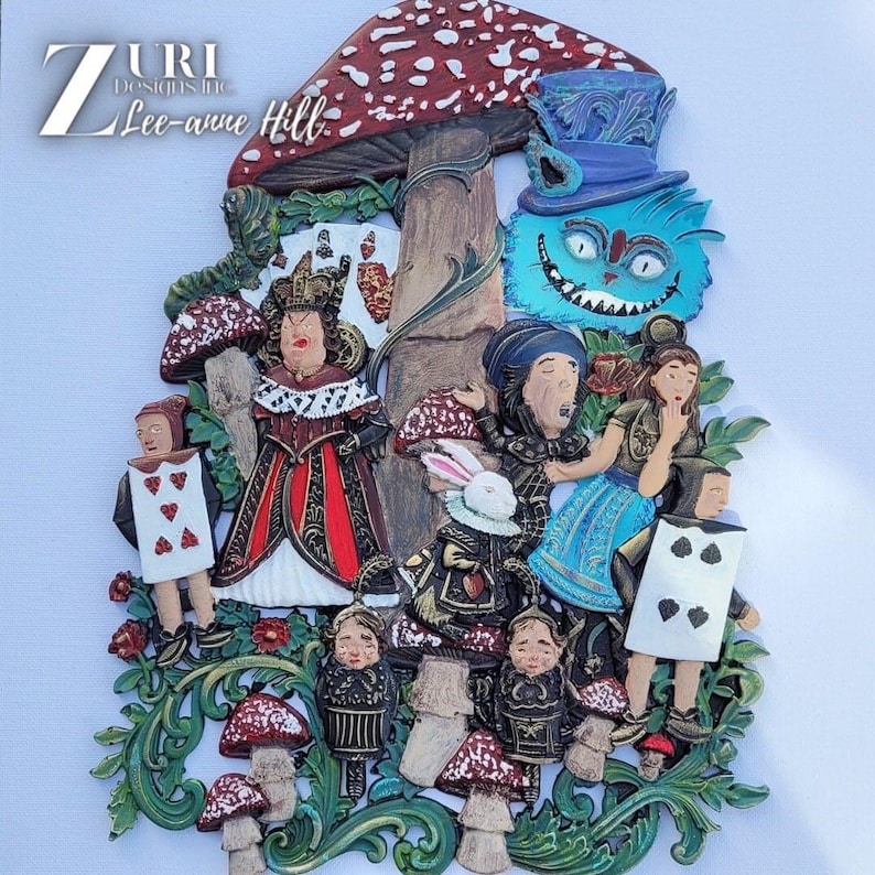 Alice's Dream Mould Zuri Mold Silicone Mold Alice in Wonderland ...
