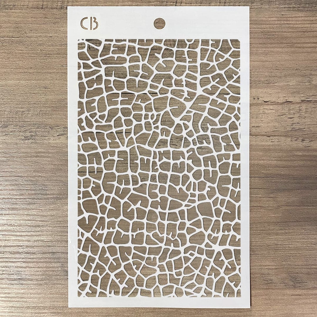 5 X 8" Leaf Venation Stencil Crackle Stencil Ciao Bella Stencil for ...
