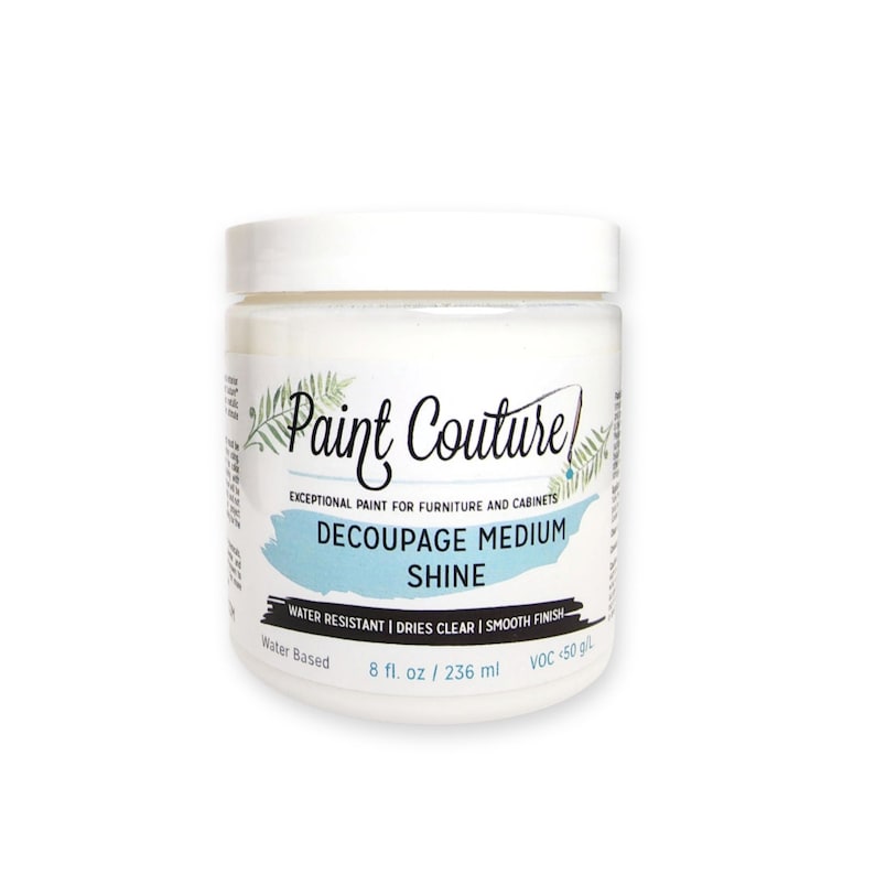 Decoupage Medium Matte and Shine Paint Couture , Clear Waterproof ...