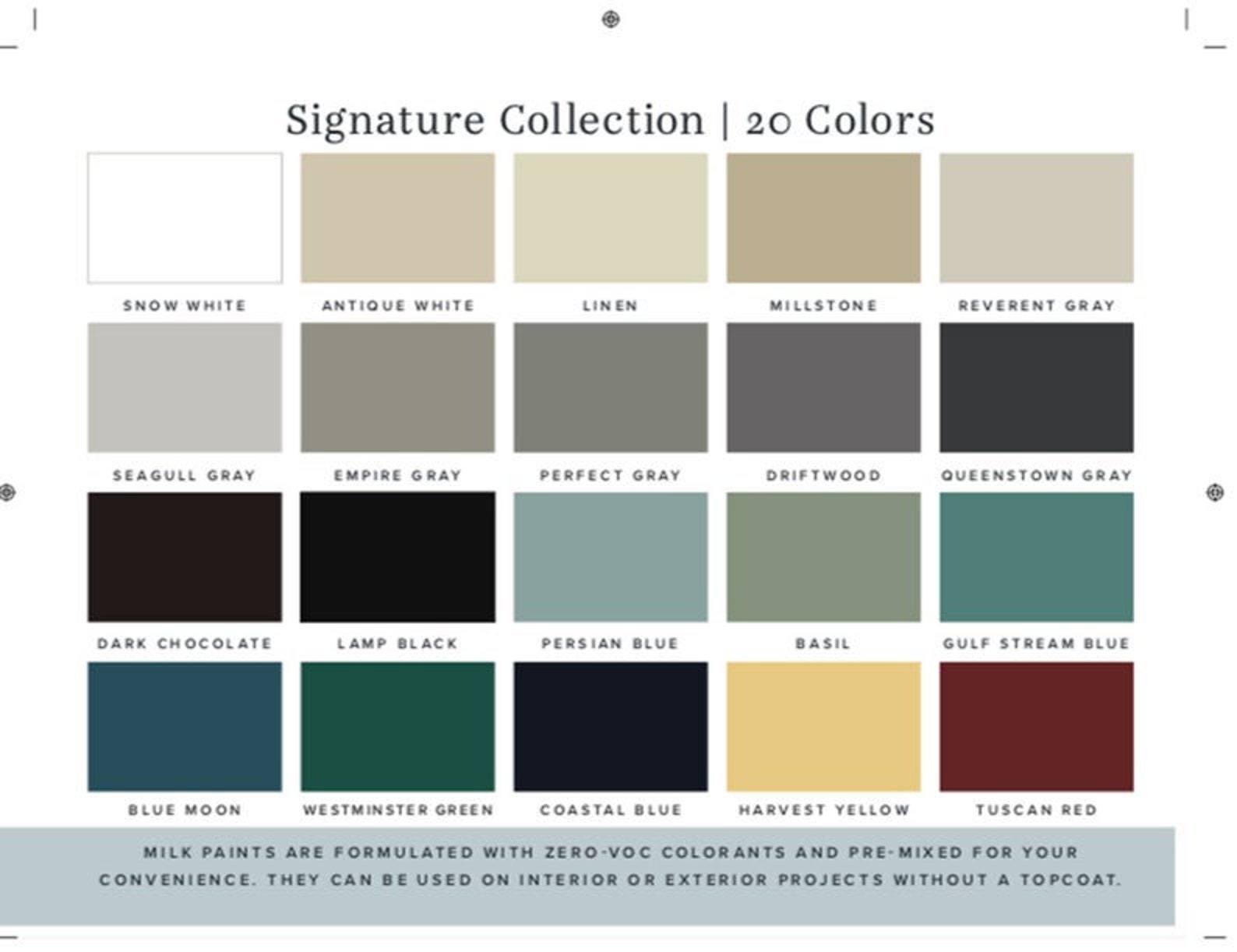 General Finishes Milk Paint 4oz Sample Size- All Colors Available ...