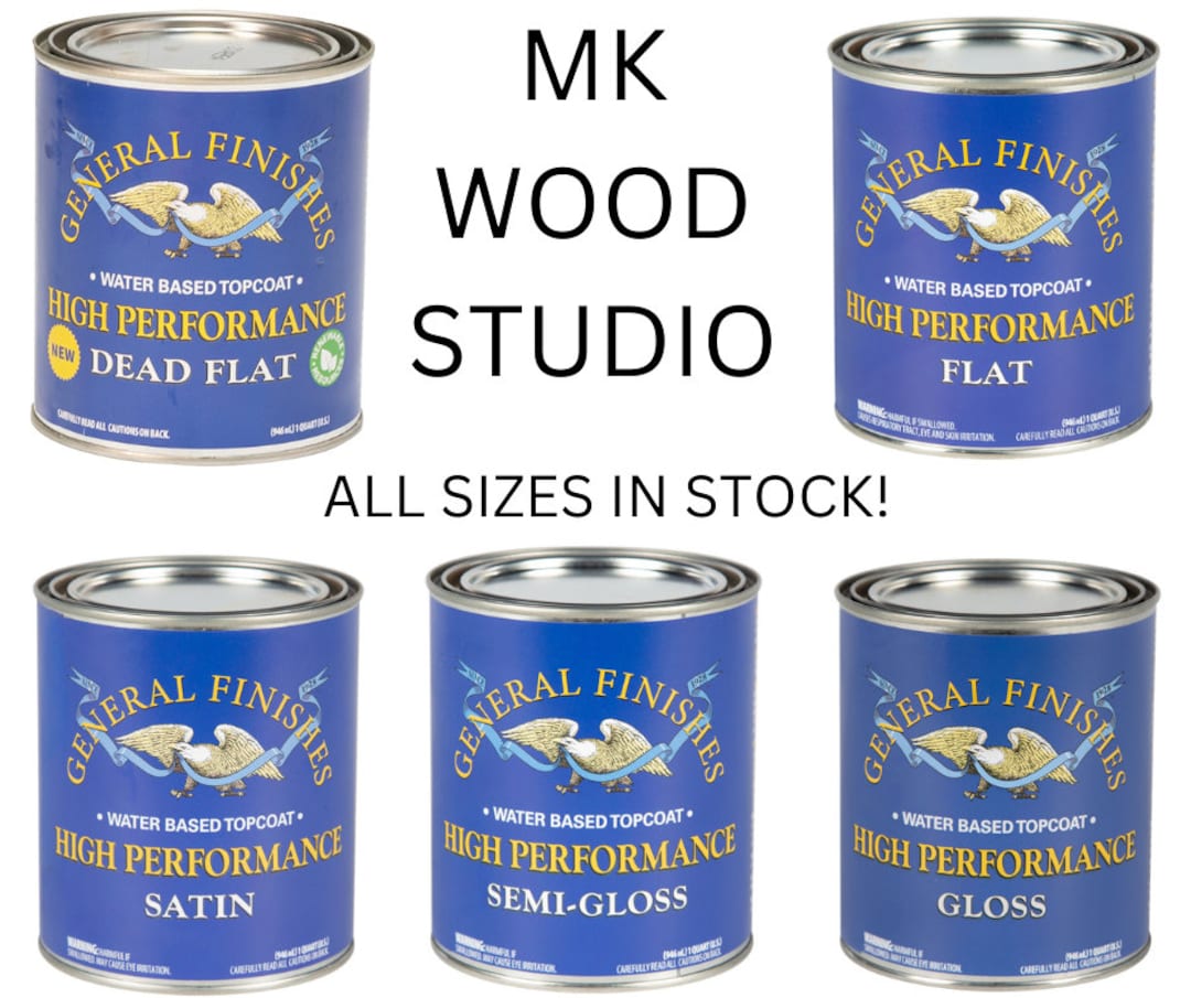 General Finishes High Performance Satin, Flat, Semi-gloss, and Gloss ...