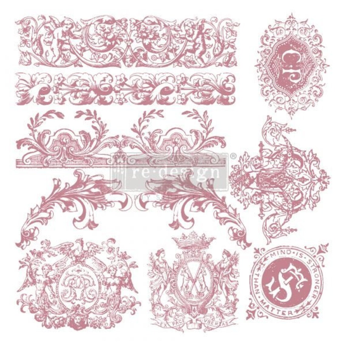 Redesign With Prima Decor Clear-cling Stamps Prima Stamp, 12x12 Stamp ...