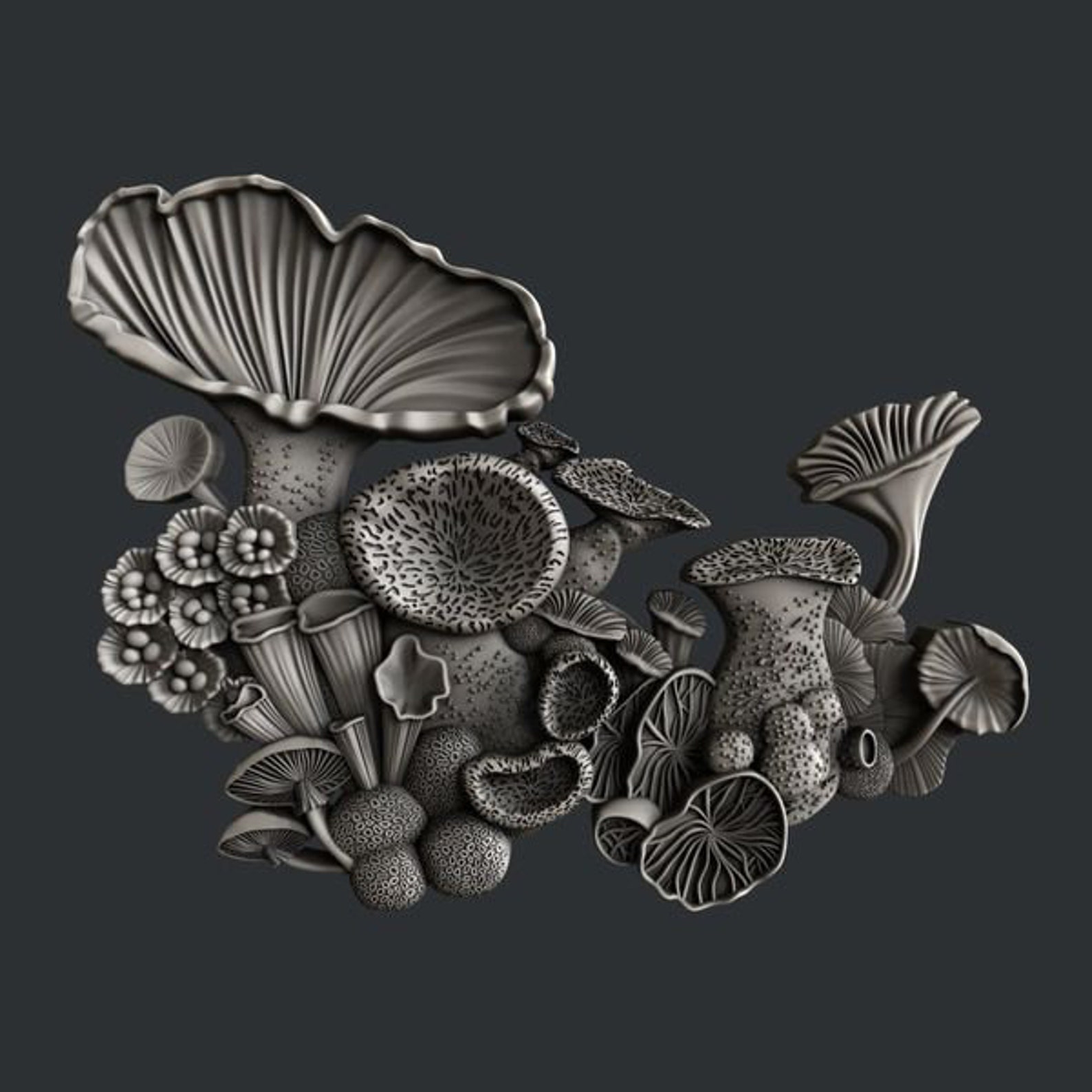 Complete Mushroom Bloom Set OR Individual Mold Zuri Mold - Etsy