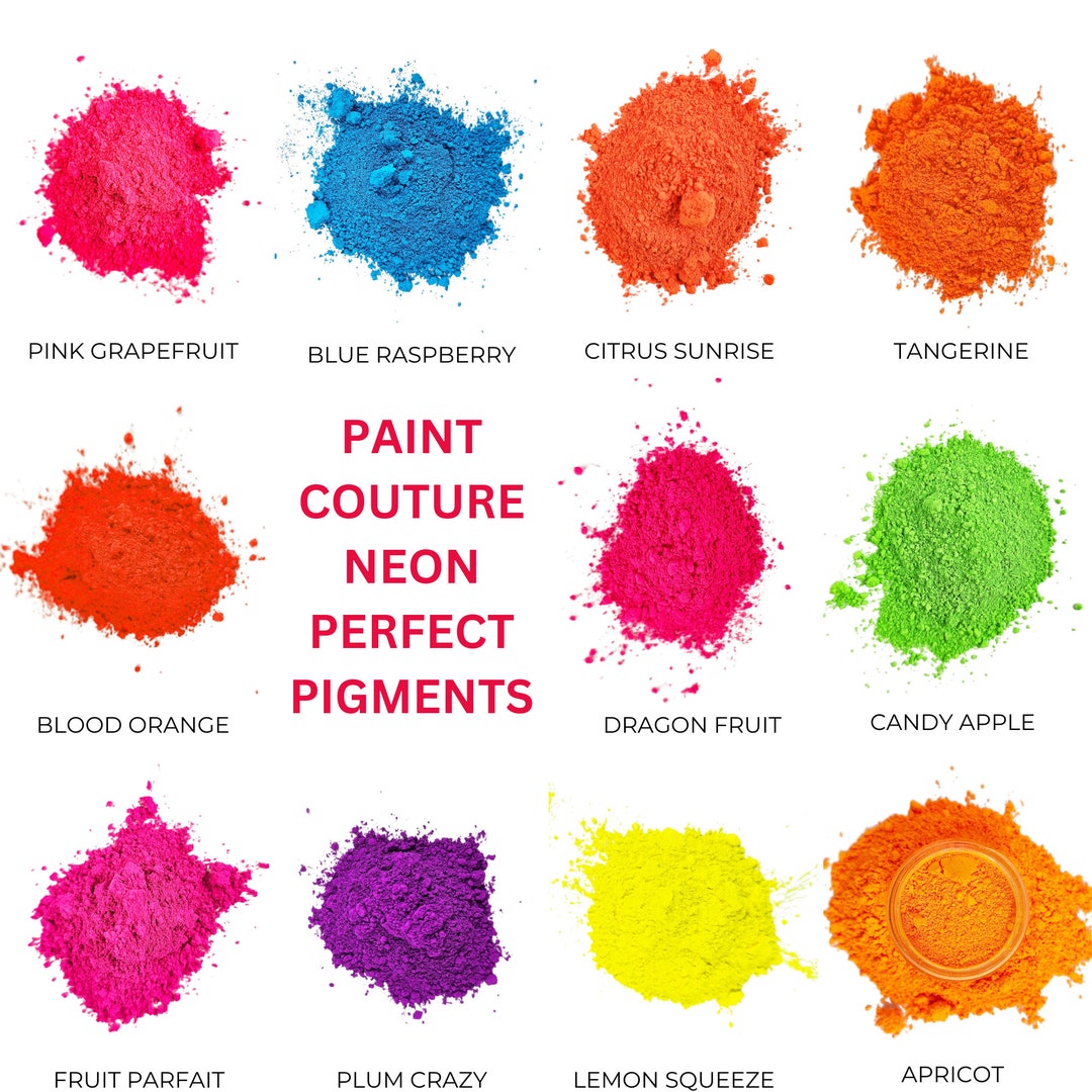 Neon Pigment Powders Paint Couture Perfect Pigments Epoxy Resin, Candle ...