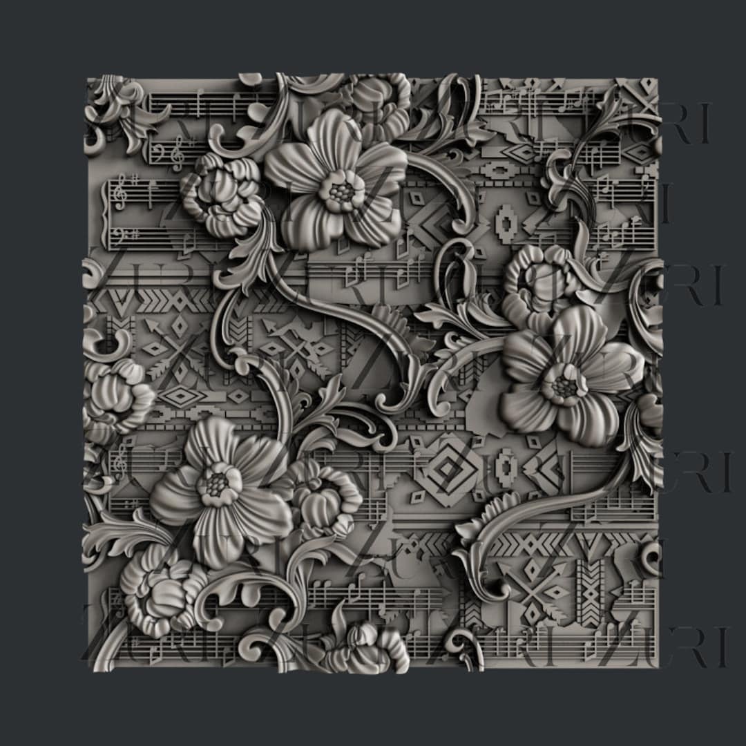 Floral Plate Silicone Mould Zuri Designs Clay Mold Resin Mold ...