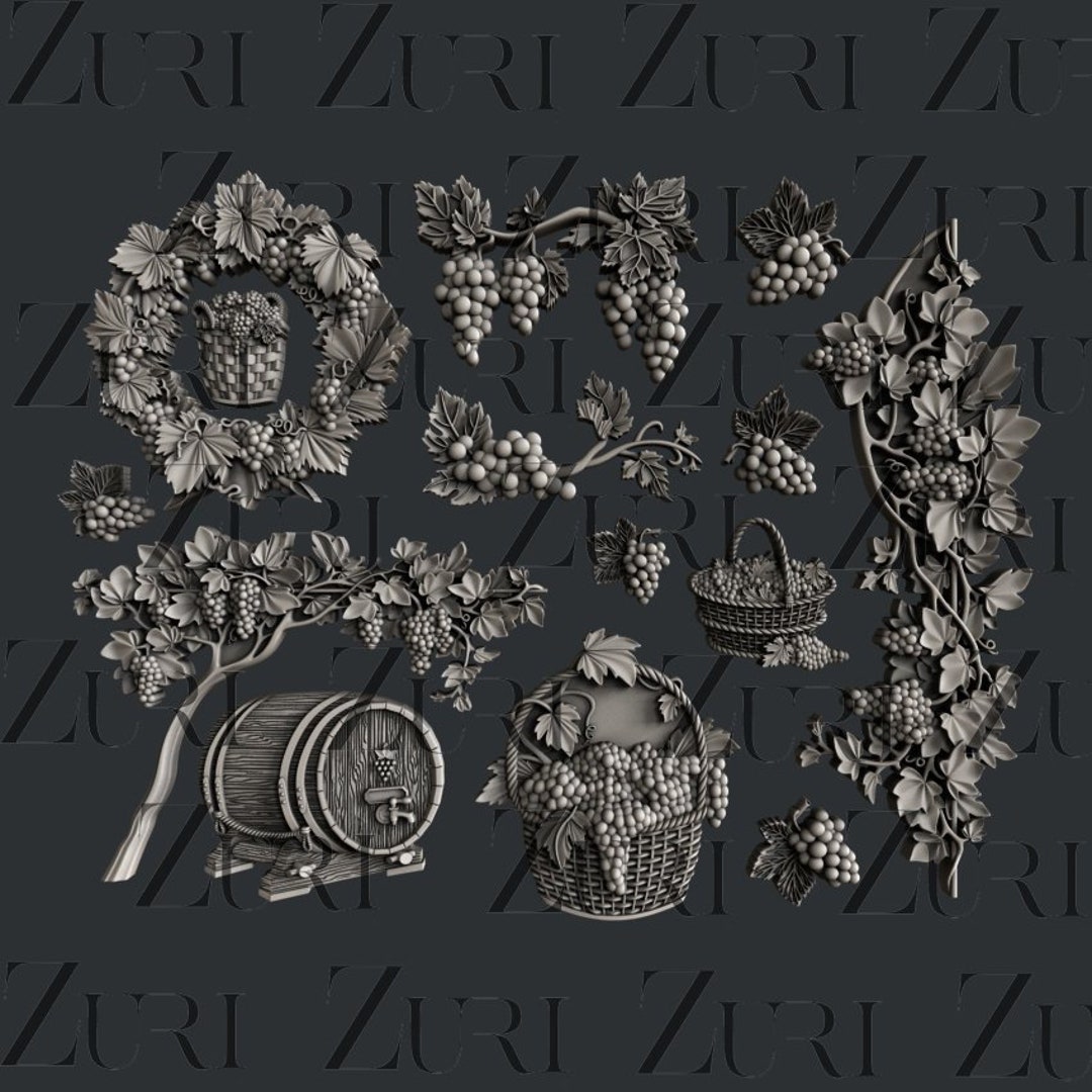 The Winery Silicone Mould Zuri Designs 3D Resin Mold, Scrapbooking Mold ...