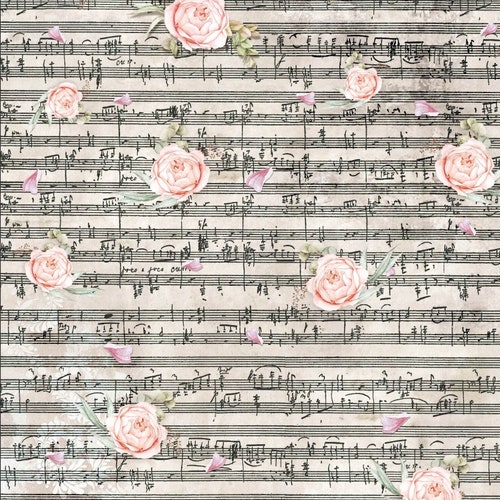 Rice Paper for Decoupage Music Notes Picture for Decoupage - Etsy