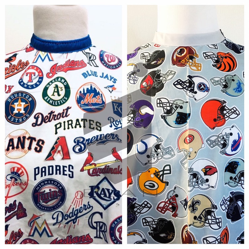 MLB NBA NFL Team Logo Barber Cape Baseball Basketball | Etsy