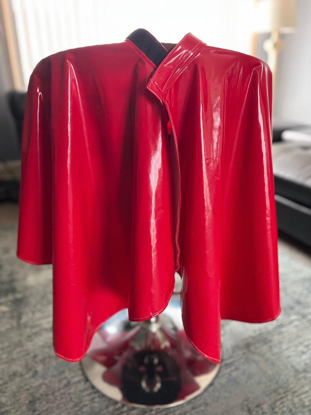 Glossy Patent, PVC, Barber Cape, Standard Size, Barber Cape, Hair ...