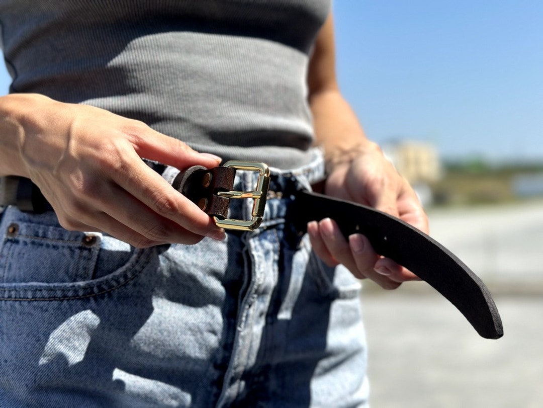 Womens Wide Leather Belts Custom Leather Belt Wide Leather Belt Custom ...