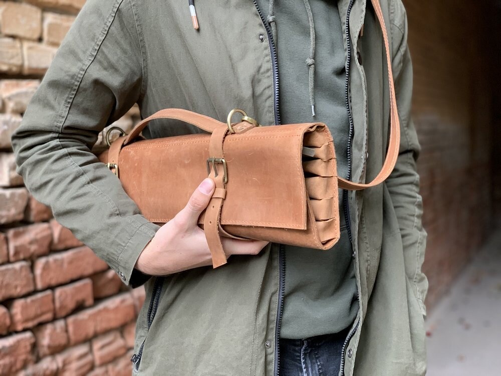 Leather Tool Roll Knife Roll Leather Knife Case Leather Knife Roll ...