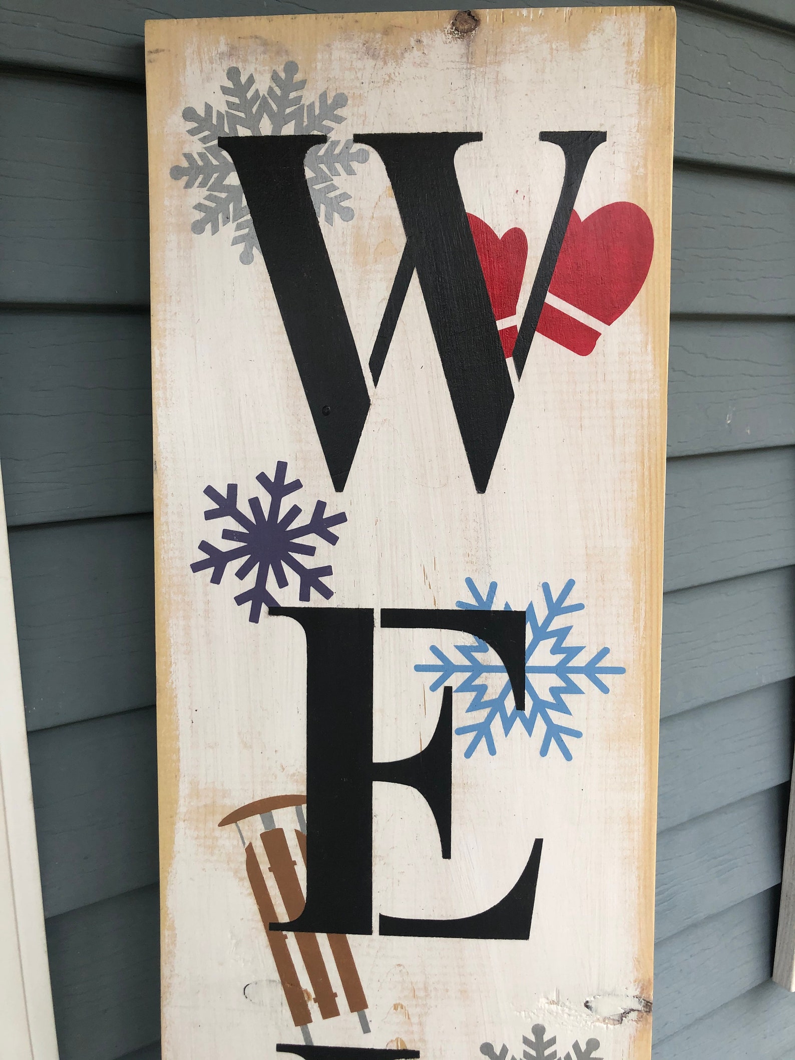 Large Seasonal Welcome Reversible Porch Sign - Etsy