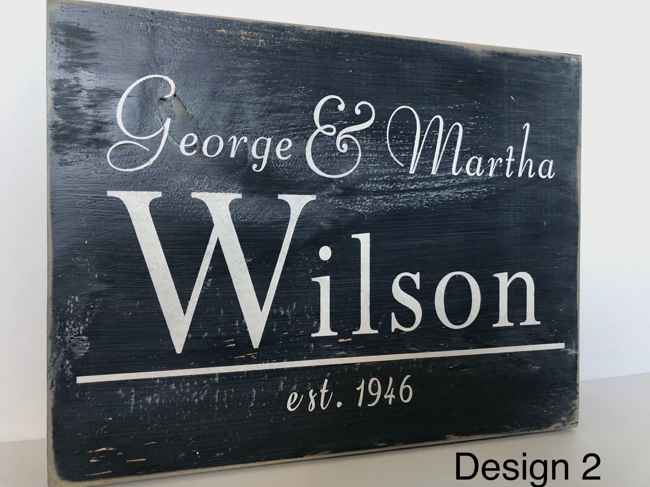 Personalized Wedding/Anniversary Signs | Etsy